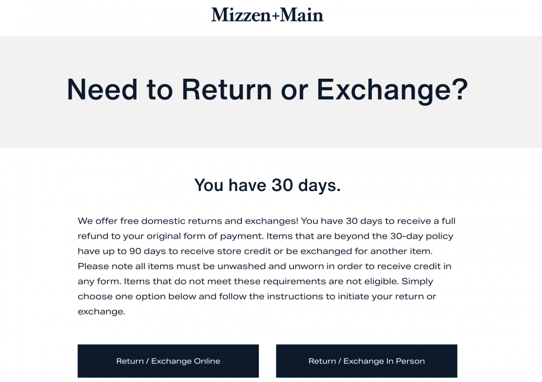 Mizzen And Main Returns