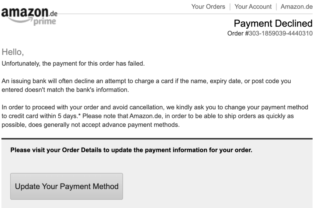 15 Effective Failed Payment Email and Message Templates
